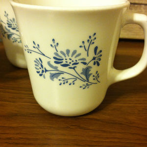 Corningware | Dining | Corning Ware Colonial Mist Blue Pattern Cups ...